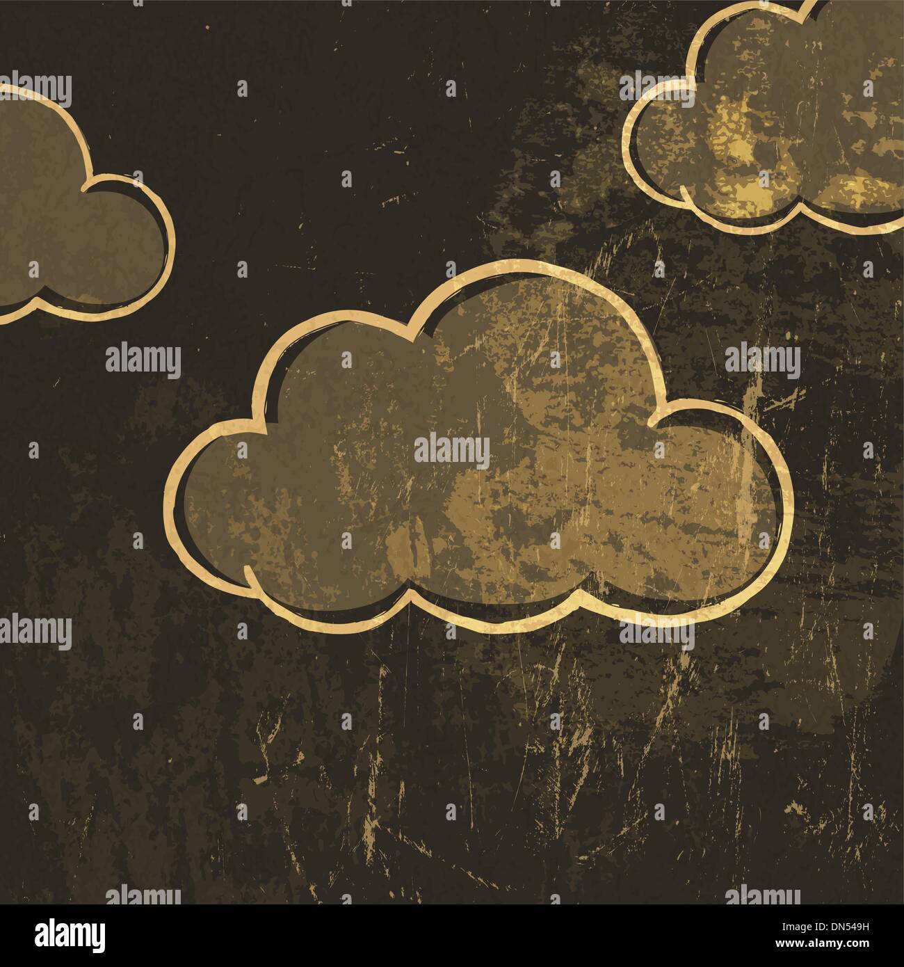 Retro clouds vector background Stock Vector Image & Art - Alamy