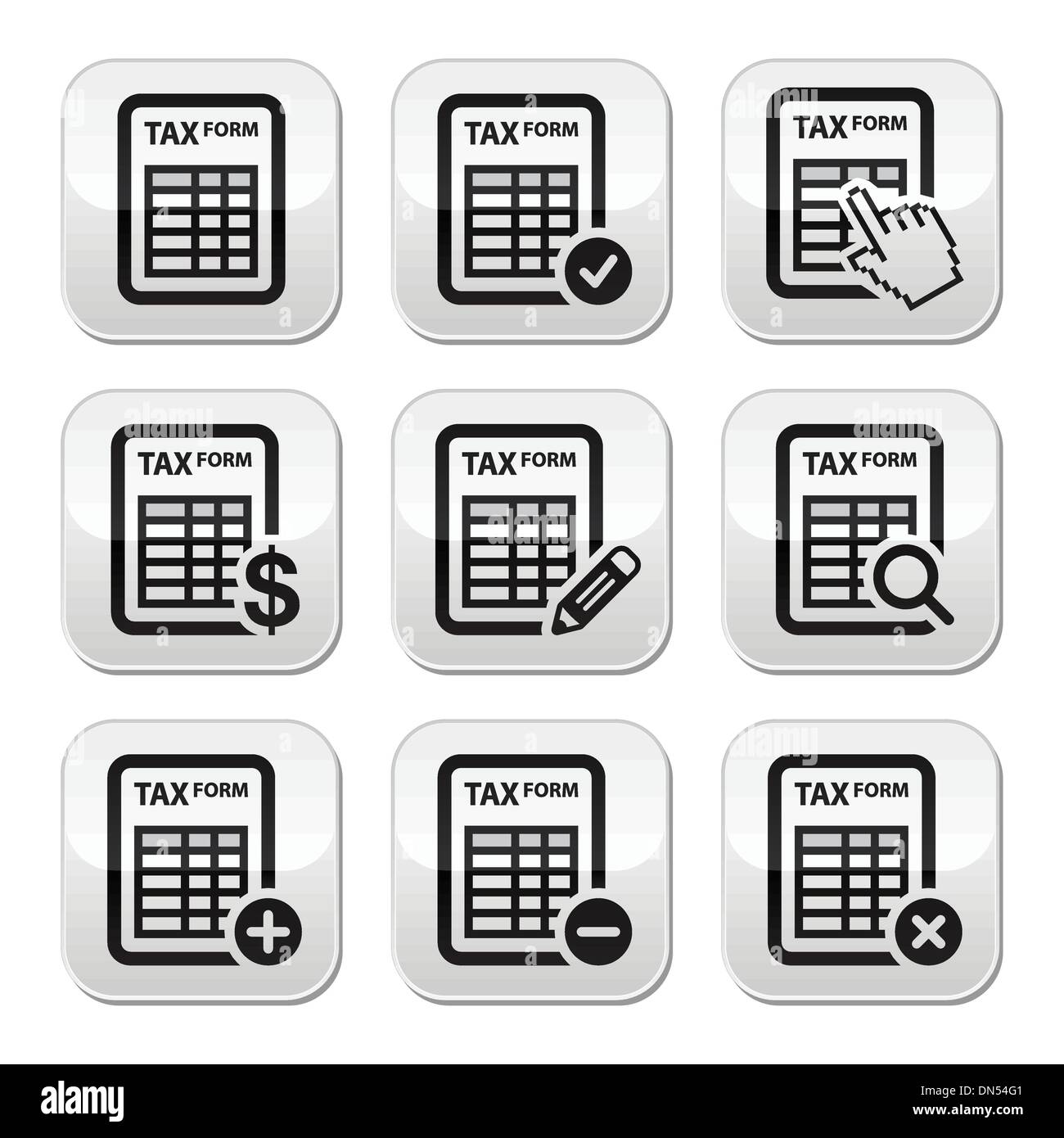 Tax form Stock Vector Images - Alamy