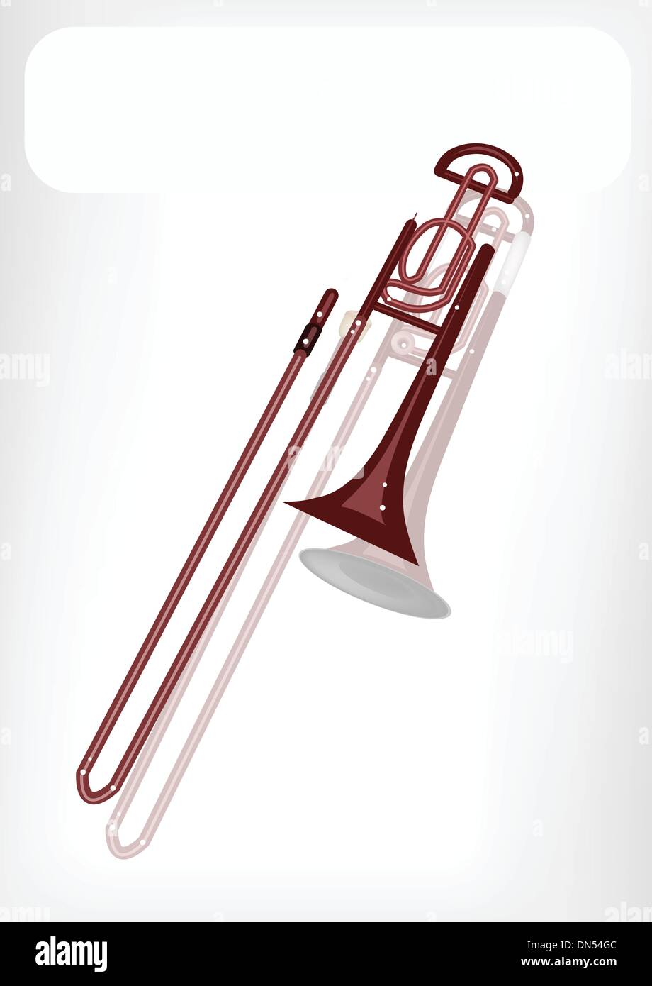 Trombone background Stock Vector Images - Alamy