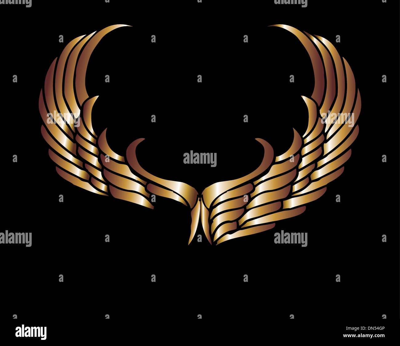 Gold wings hi-res stock photography and images - Alamy