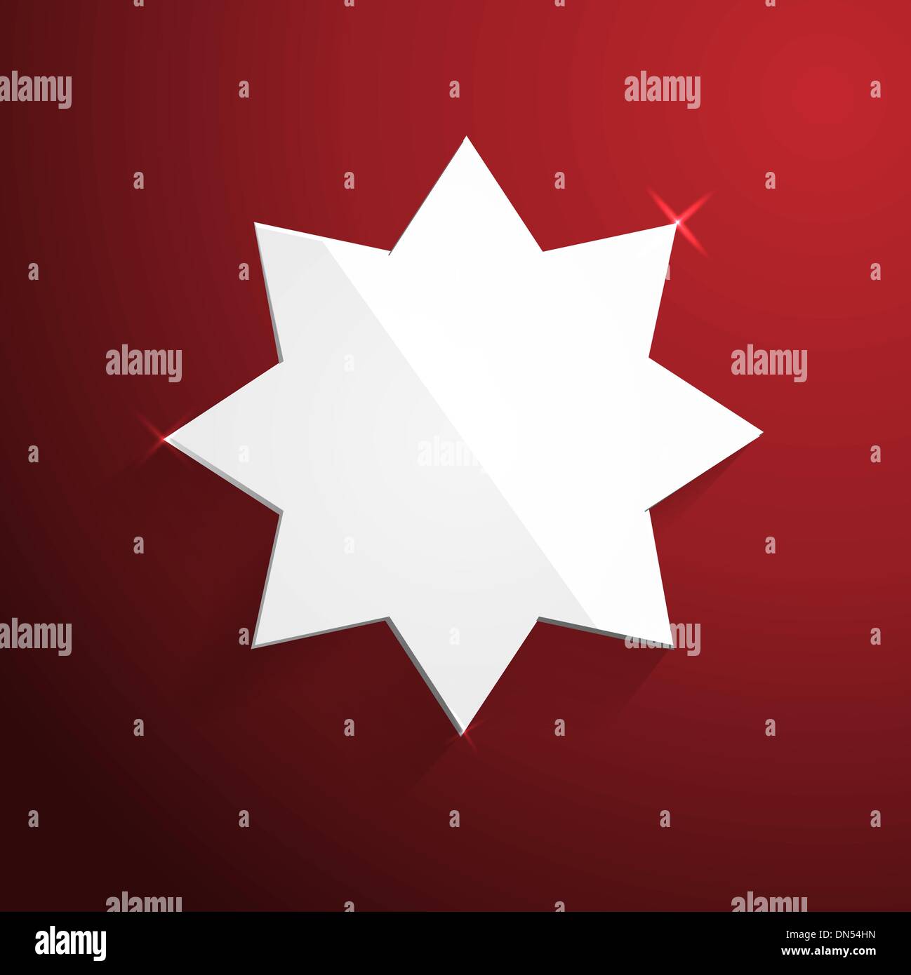 Glass star white background Stock Vector Images - Alamy
