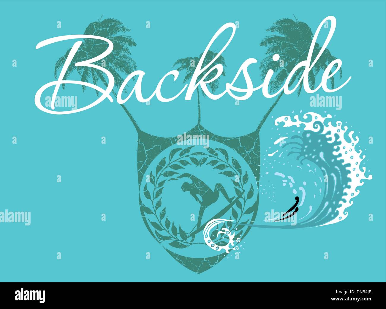 pacific surfer vector graphic design Stock Vector Image & Art - Alamy