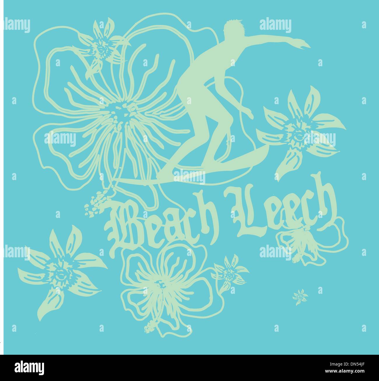 pacific surfer vector graphic design Stock Vector Image & Art - Alamy