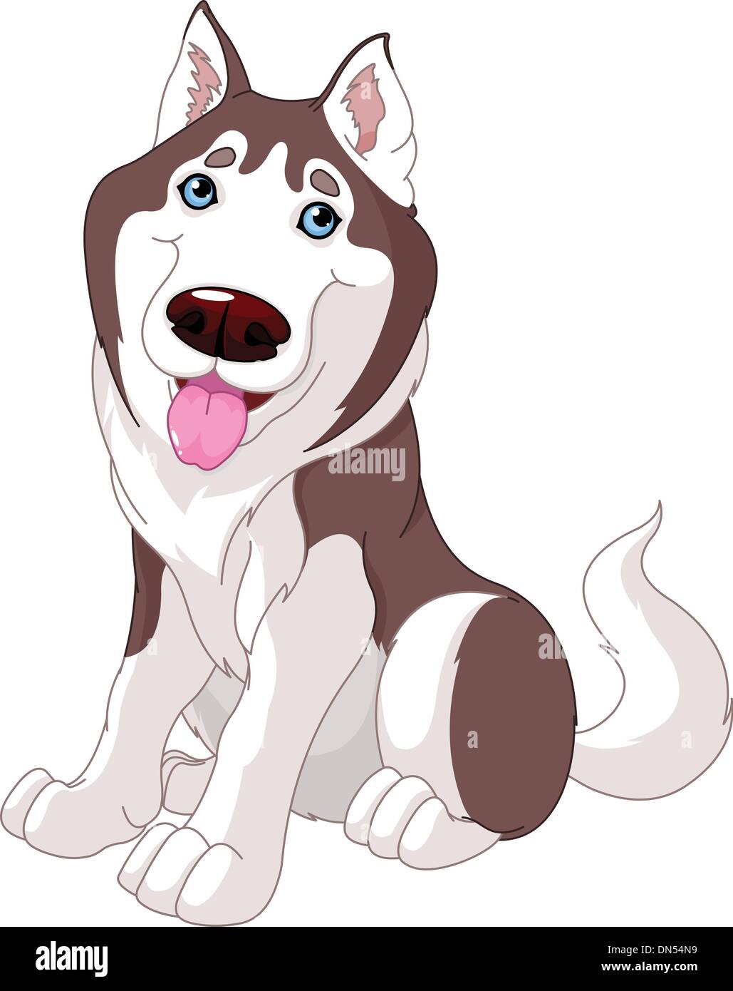 Husky forest Stock Vector Images - Alamy