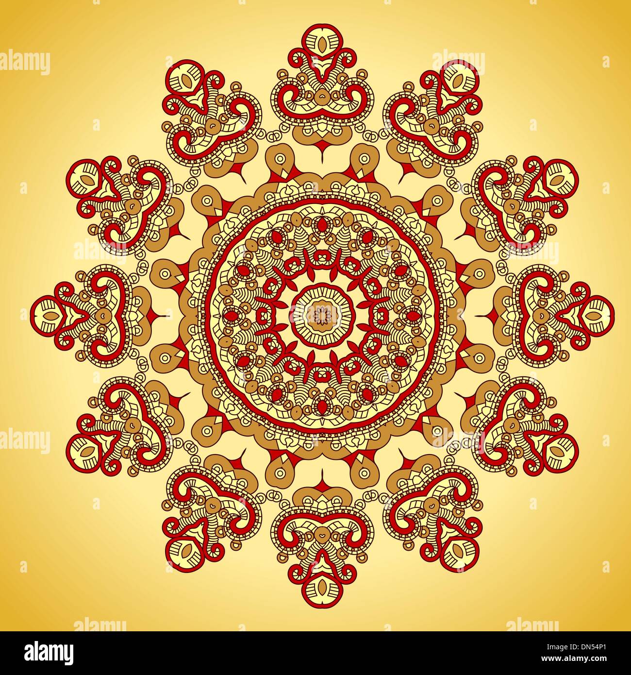 Vector Round Decorative Design Element Stock Vector Image & Art - Alamy