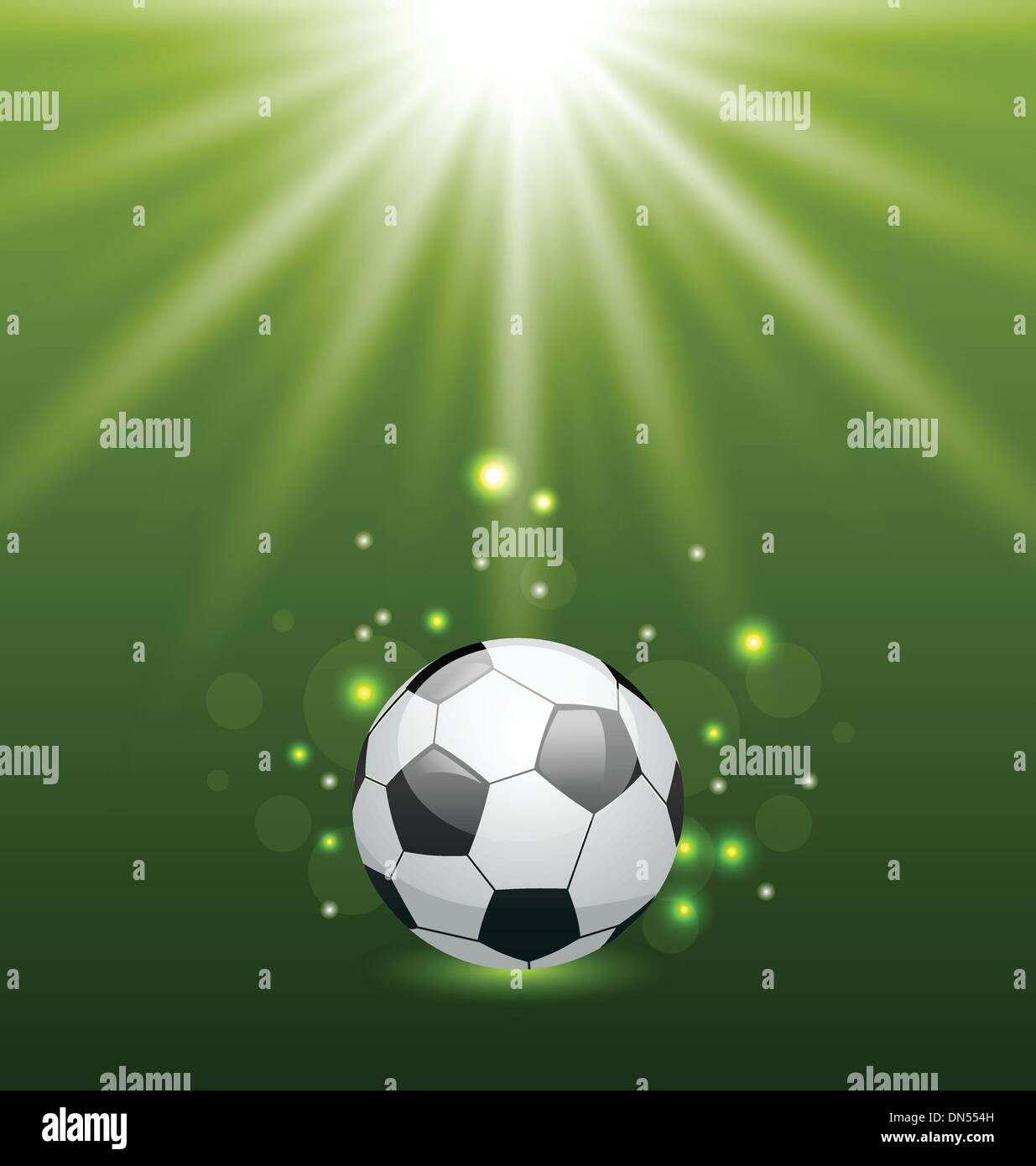Football background with ball and light effect Stock Vector Image & Art ...