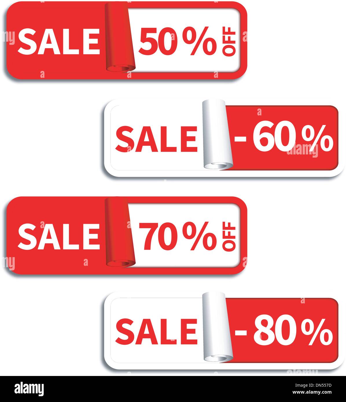 Set of Sale Sticker or Label Stock Vector Image & Art - Alamy