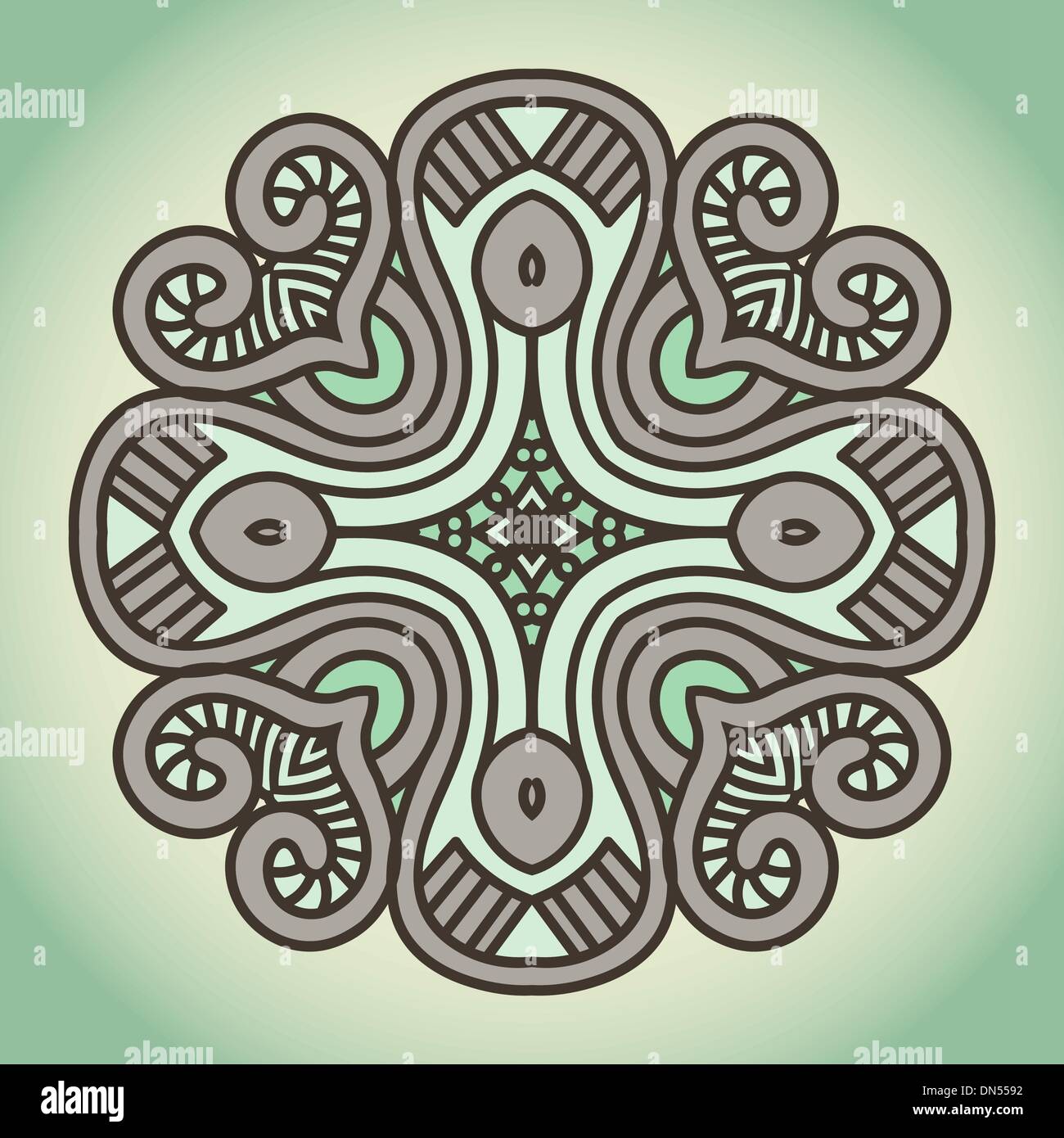 Vector Round Decorative Design Element Stock Vector Image & Art - Alamy