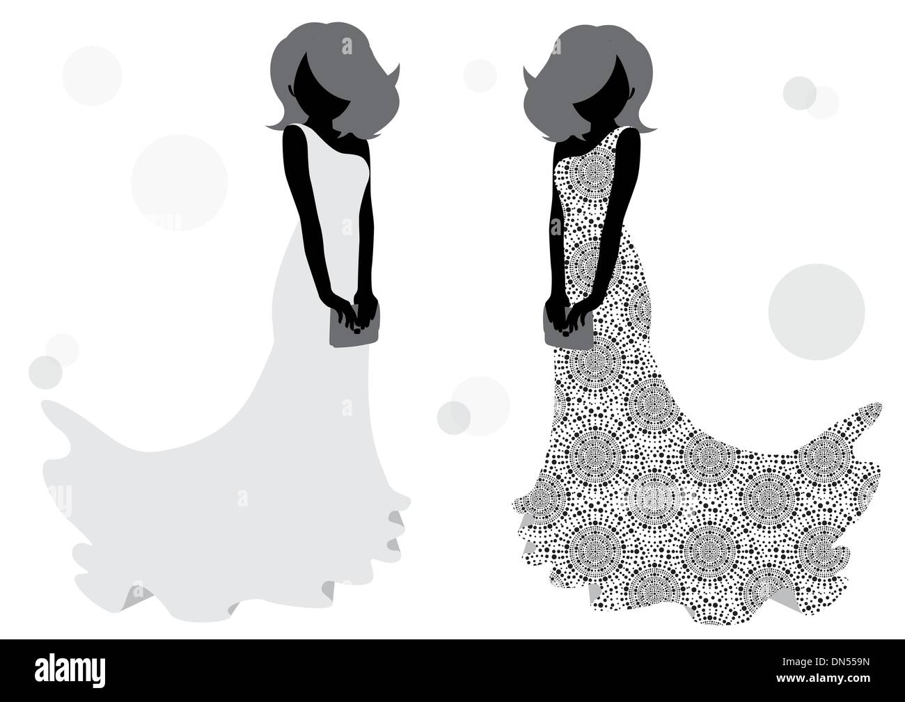 Silhouette bride Cut Out Stock Images & Pictures - Alamy