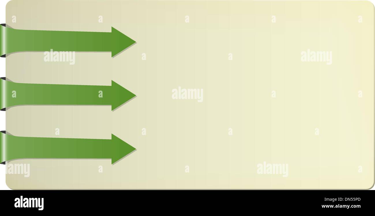 The card with green arrows Stock Vector Image & Art - Alamy