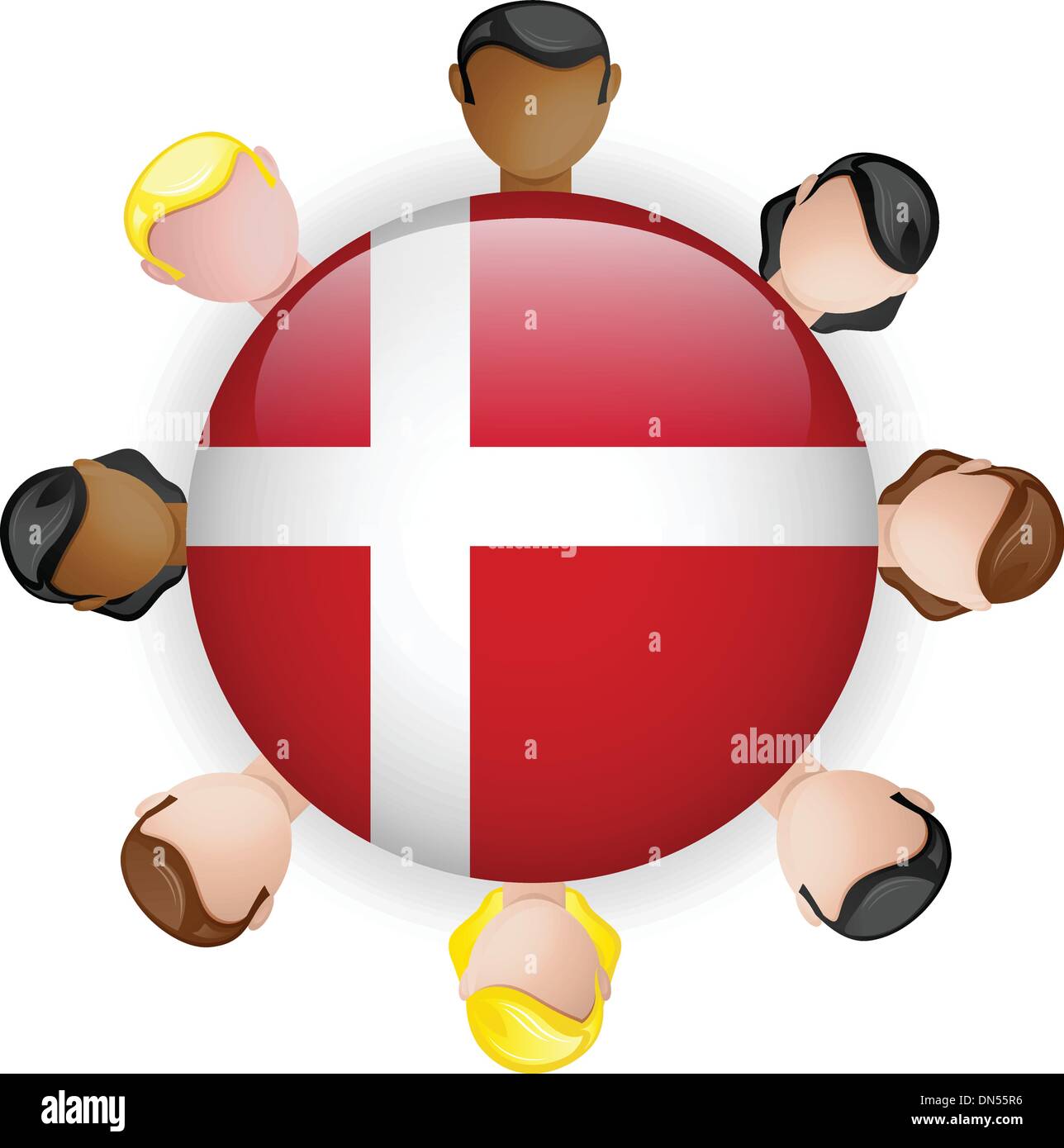 Denmark flag people hi-res stock photography and images - Alamy