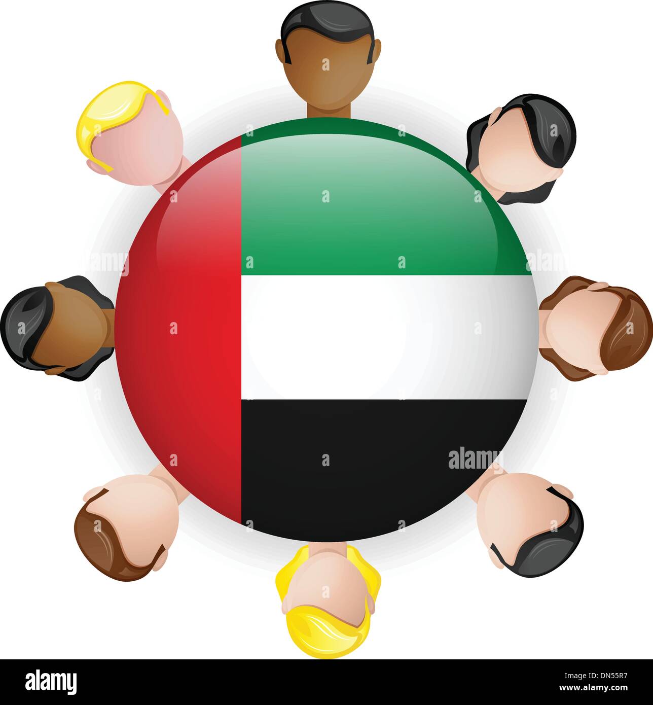 United arab emirates team group Stock Vector Images - Alamy
