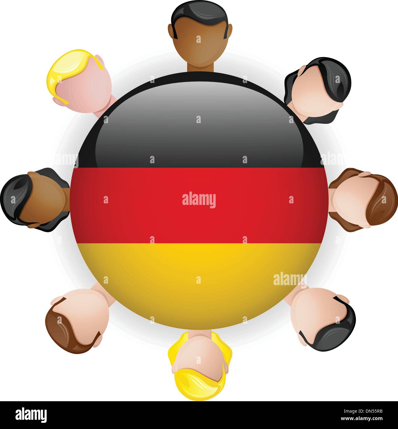German national team badge Stock Vector Images - Alamy