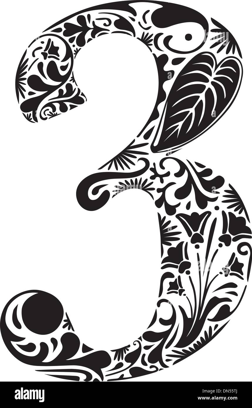 Three floral Stock Vector Images - Alamy