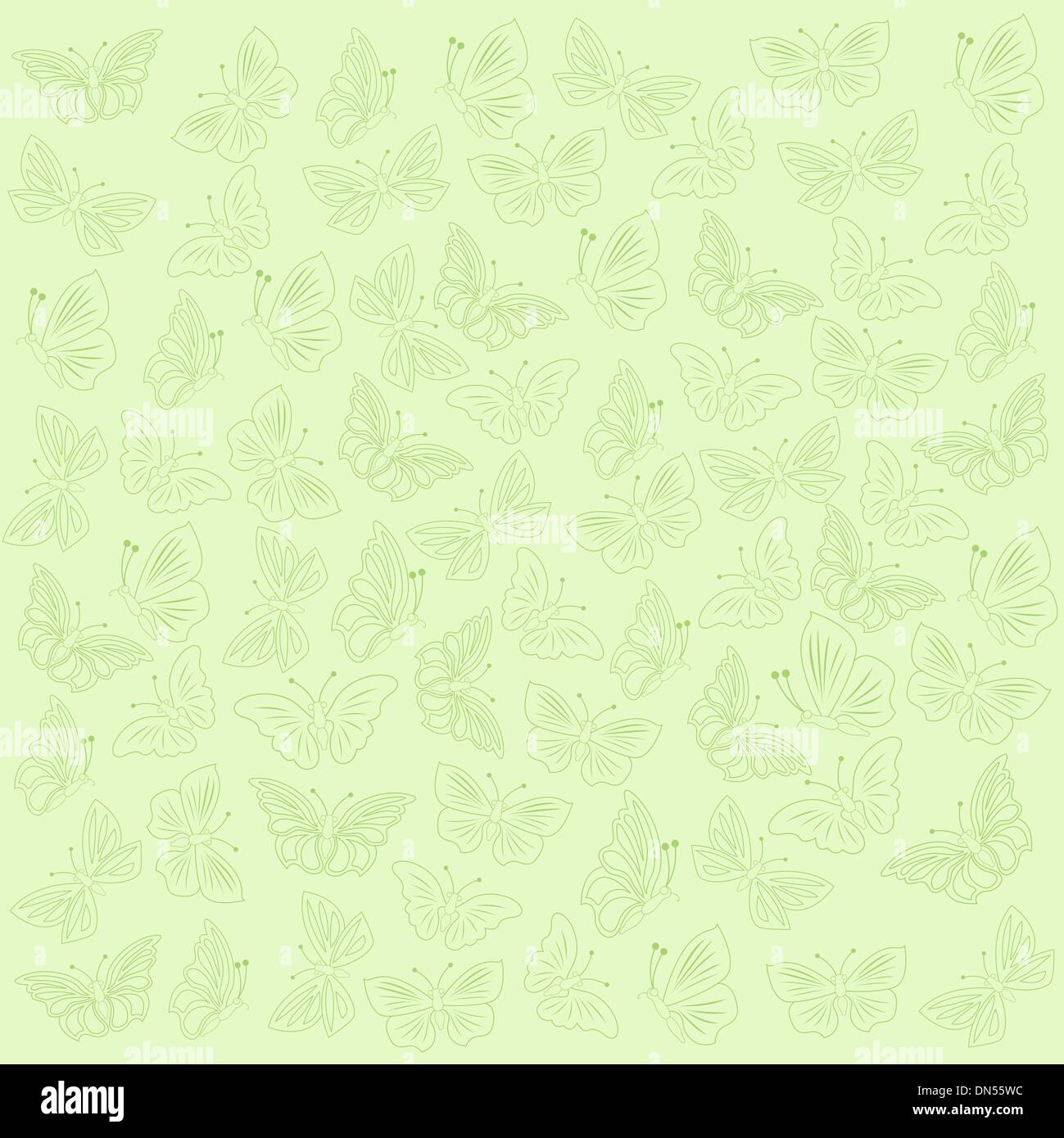 Butterflies green background Stock Vector Image & Art - Alamy