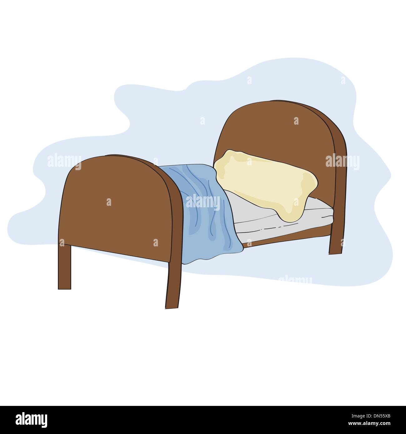 Kid sleeping bed night Stock Vector Images - Alamy