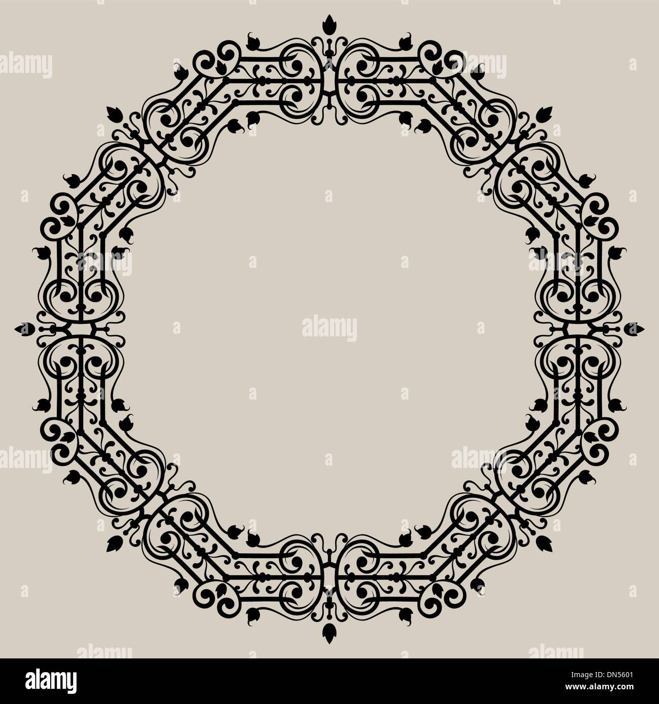 Round vintage frame Stock Vector Image & Art - Alamy