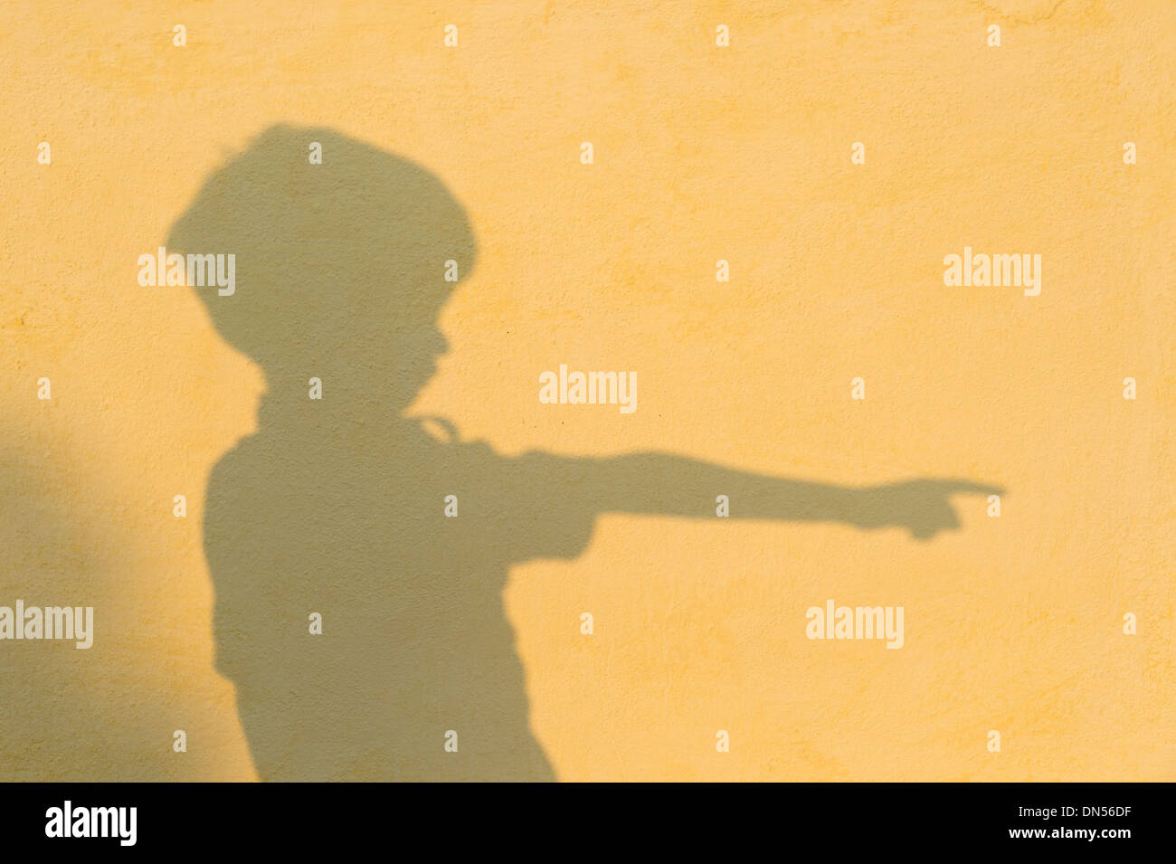 Finger pointing silhouette hi-res stock photography and images - Alamy