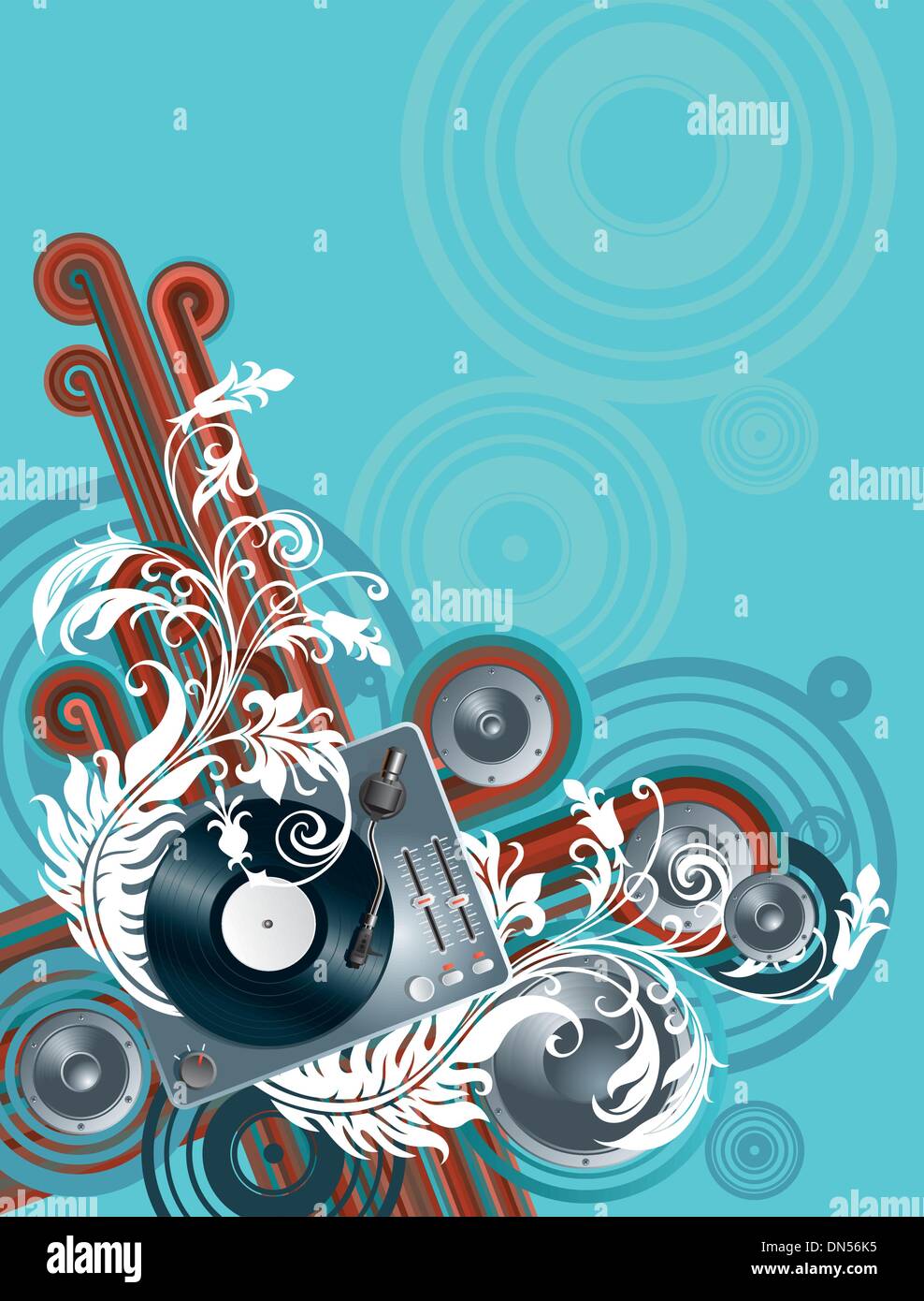 Record flyer Stock Vector Images - Alamy