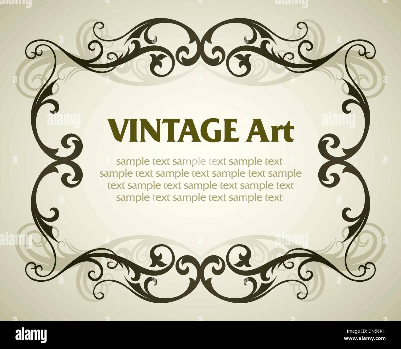vintage template frame Stock Vector Image & Art - Alamy