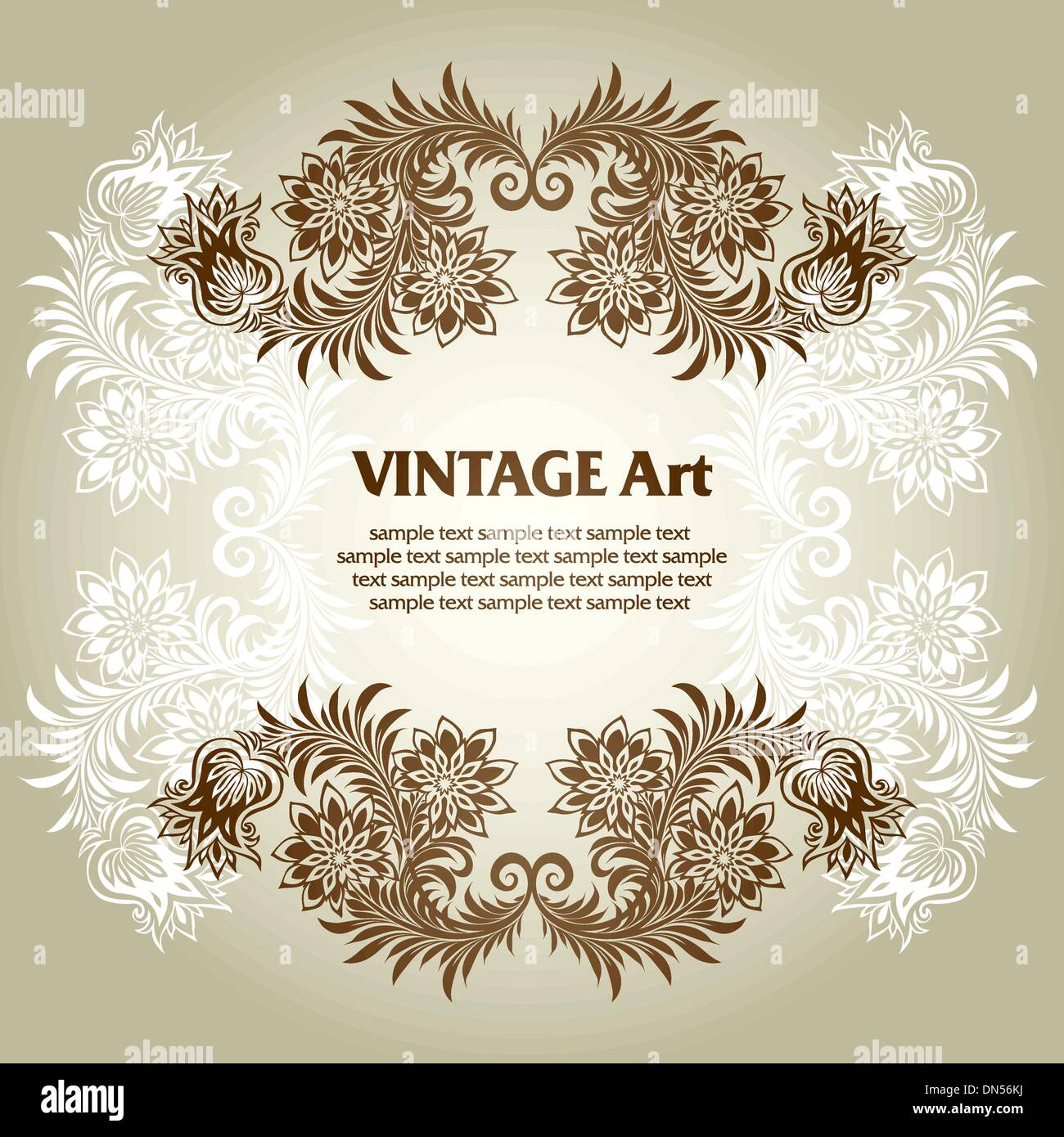 vintage template frame Stock Vector Image & Art - Alamy