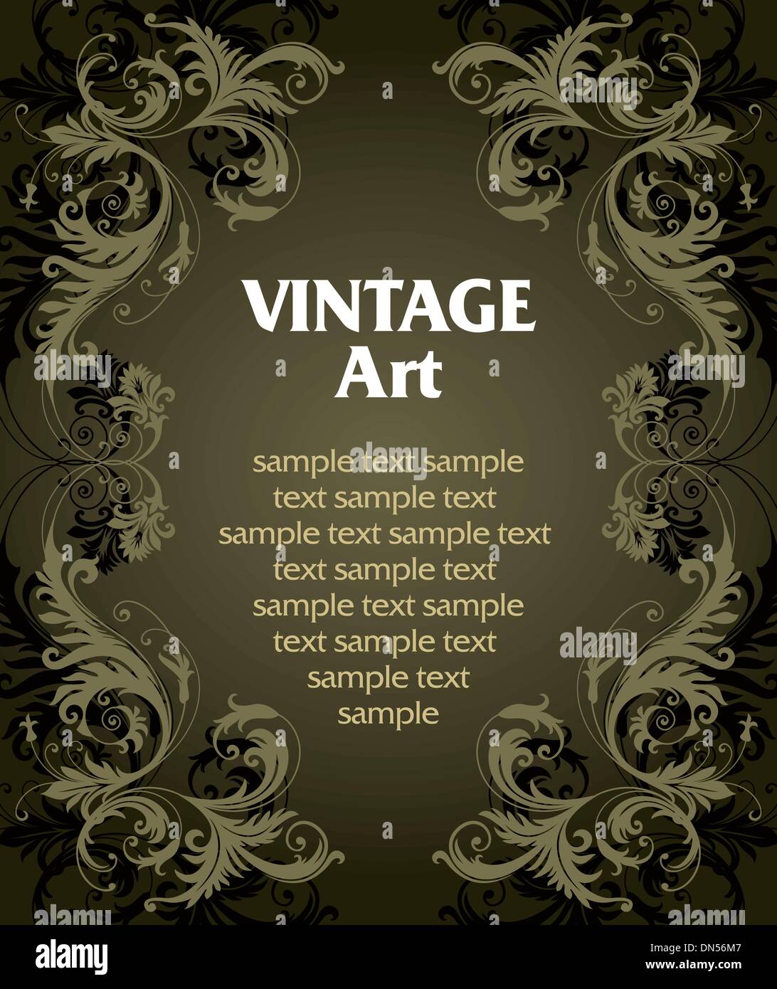 vintage template frame Stock Vector Image & Art - Alamy