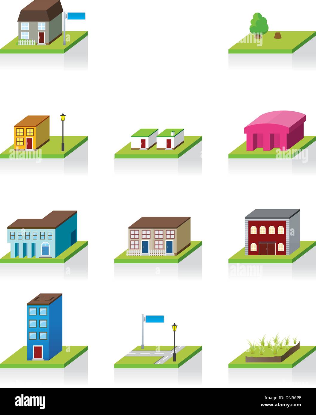 3d Building Vector Free Download