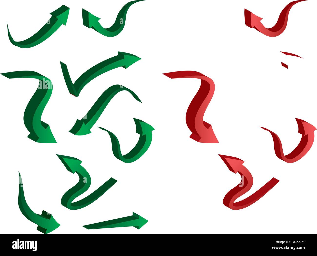 3D arrow vector Stock Vector Image & Art - Alamy