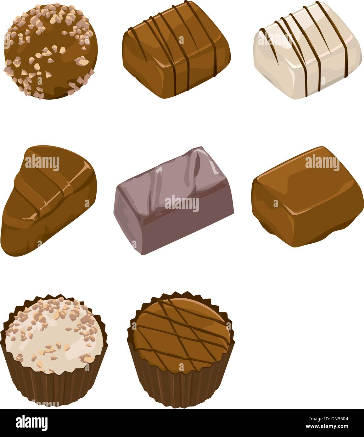 Box of chocolates Stock Vector Images - Alamy