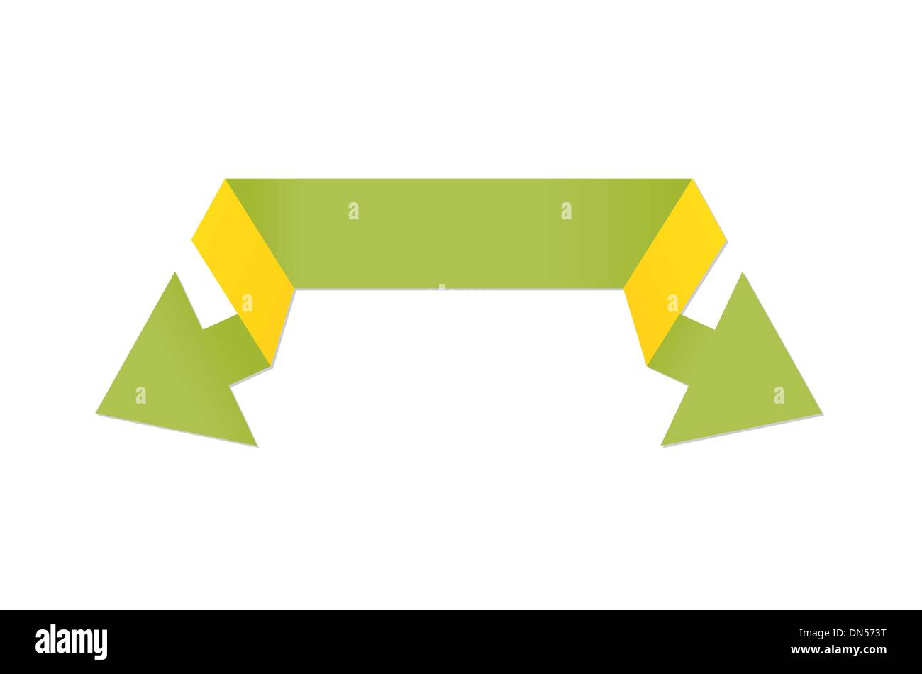 The green double arrow Stock Vector Image & Art - Alamy