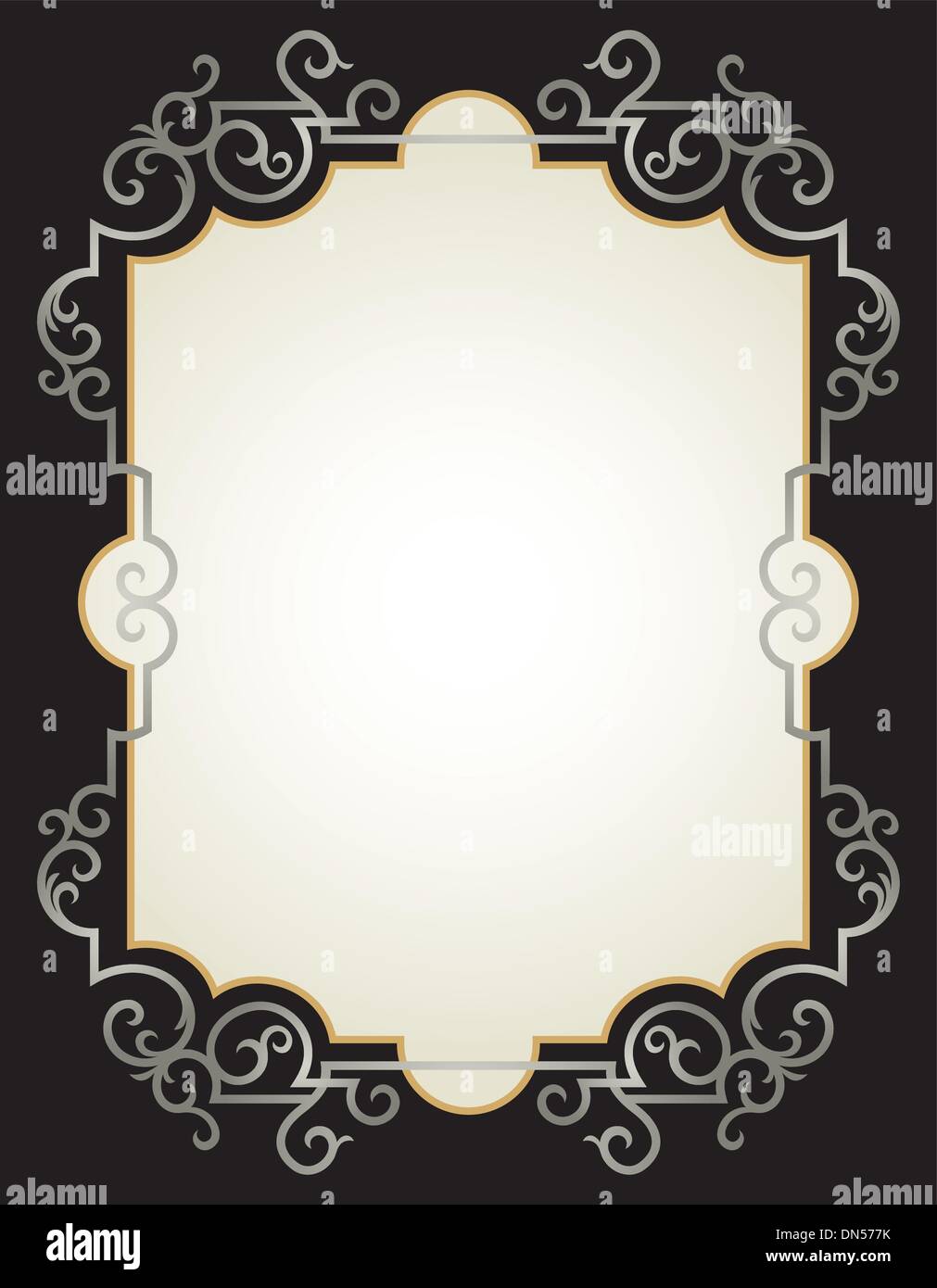 vintage template frame Stock Vector Image & Art - Alamy