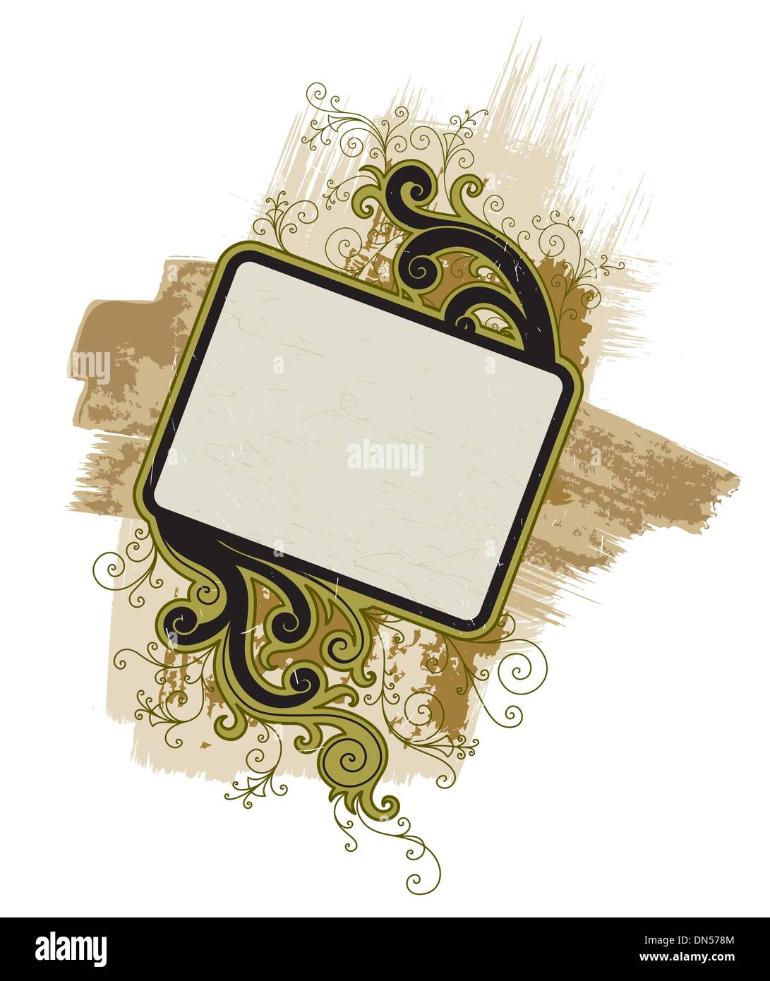 Vintage frame template Cut Out Stock Images & Pictures - Alamy
