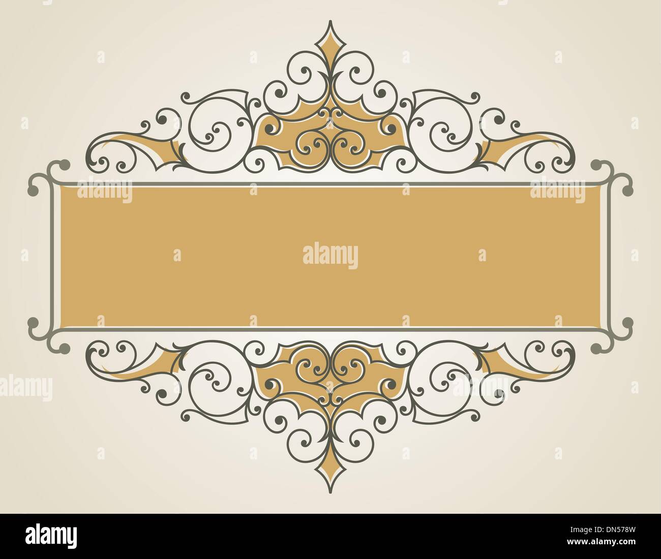 vintage template frame Stock Vector Image & Art - Alamy