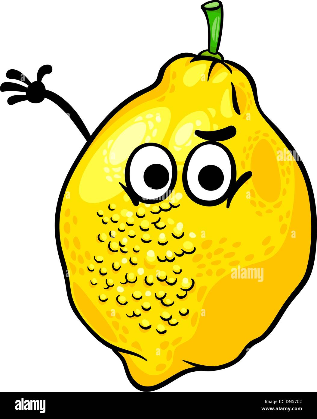 funny lemon fruit cartoon illustration Stock Vector Image & Art - Alamy