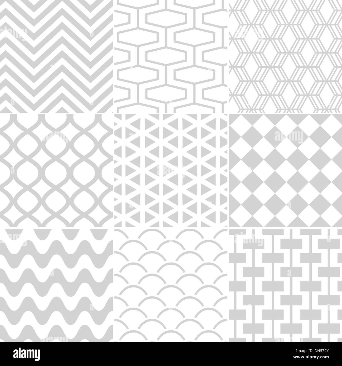 seamless white retro pattern Stock Vector Image & Art - Alamy