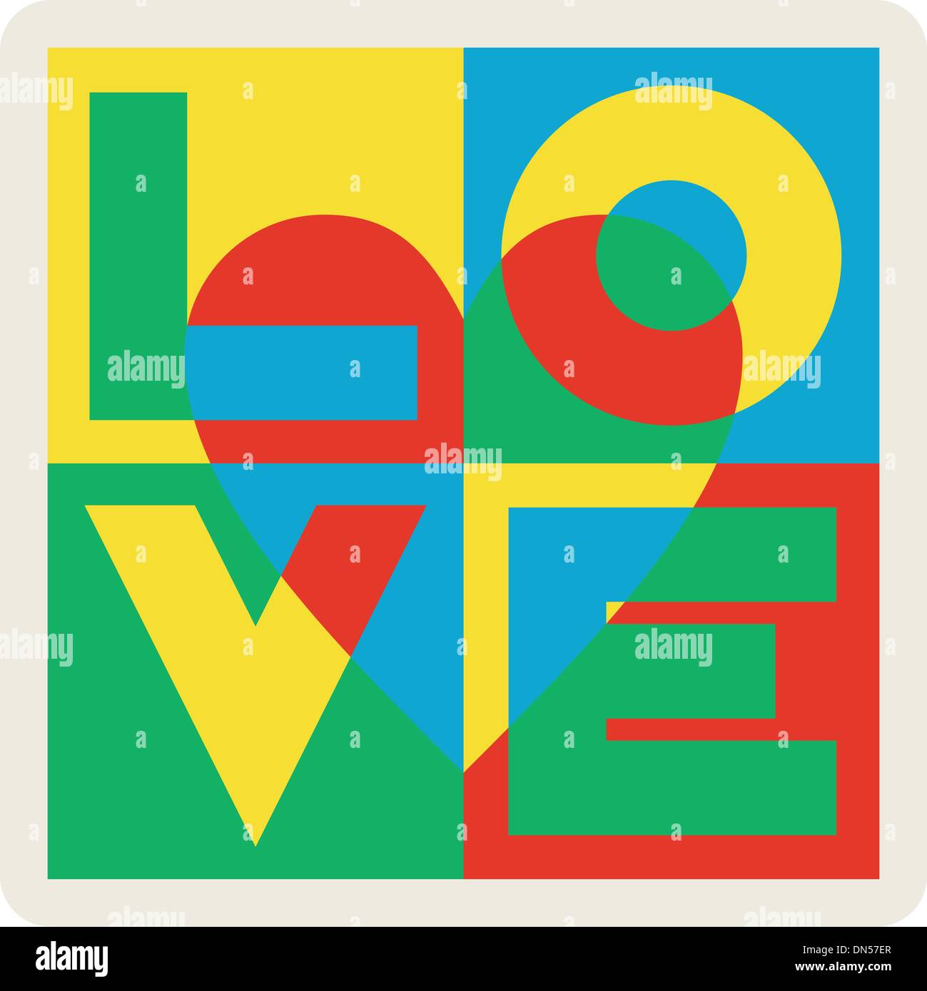 love in square Stock Vector Image & Art - Alamy