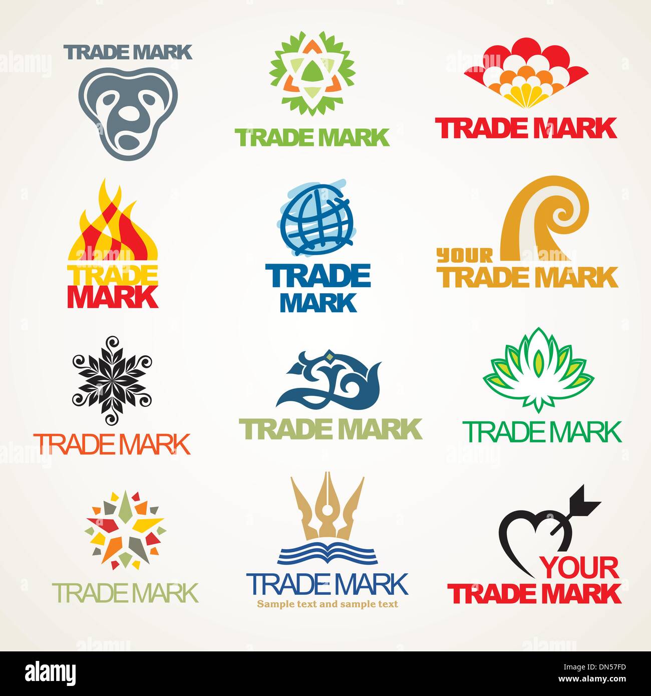 template trade marks Stock Vector Image & Art - Alamy