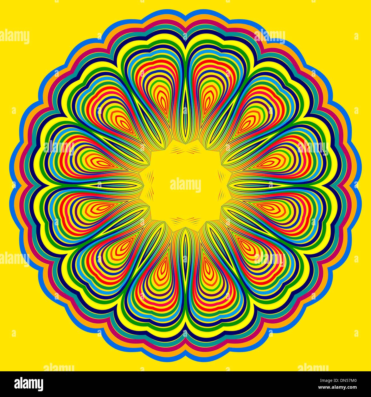 Vector Round Decorative Design Element Stock Vector Image & Art - Alamy