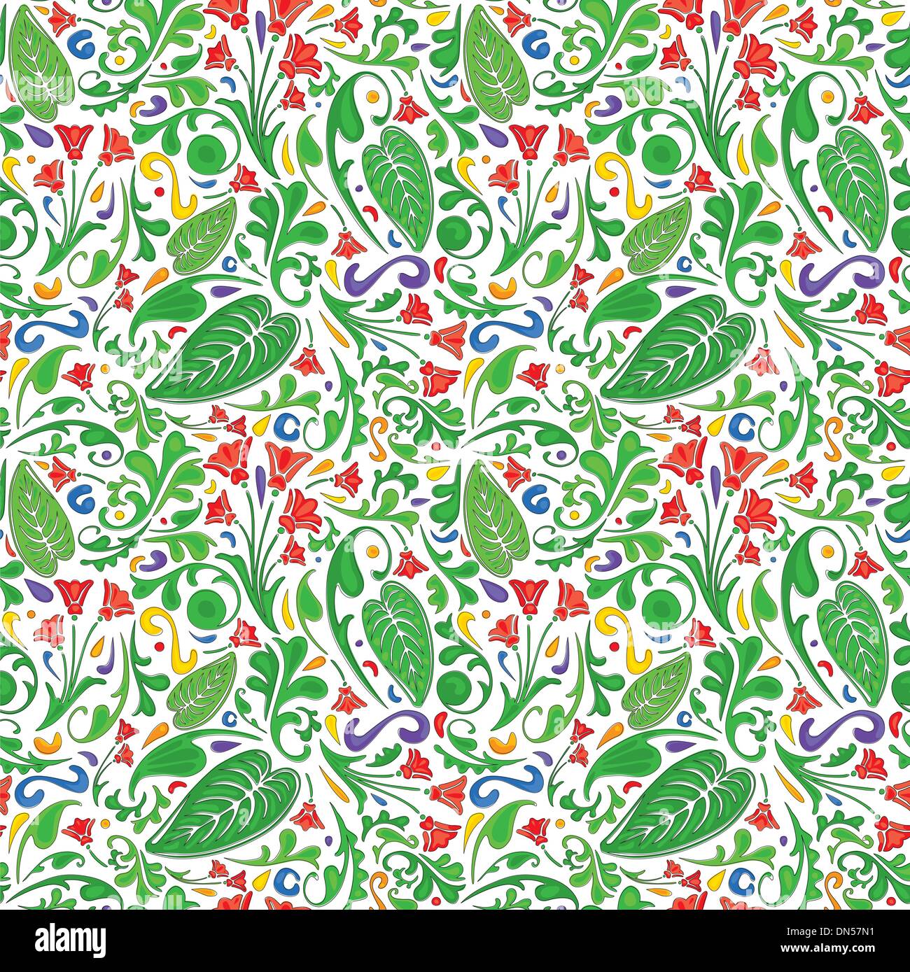 Colorful floral pattern hi-res stock photography and images - Alamy