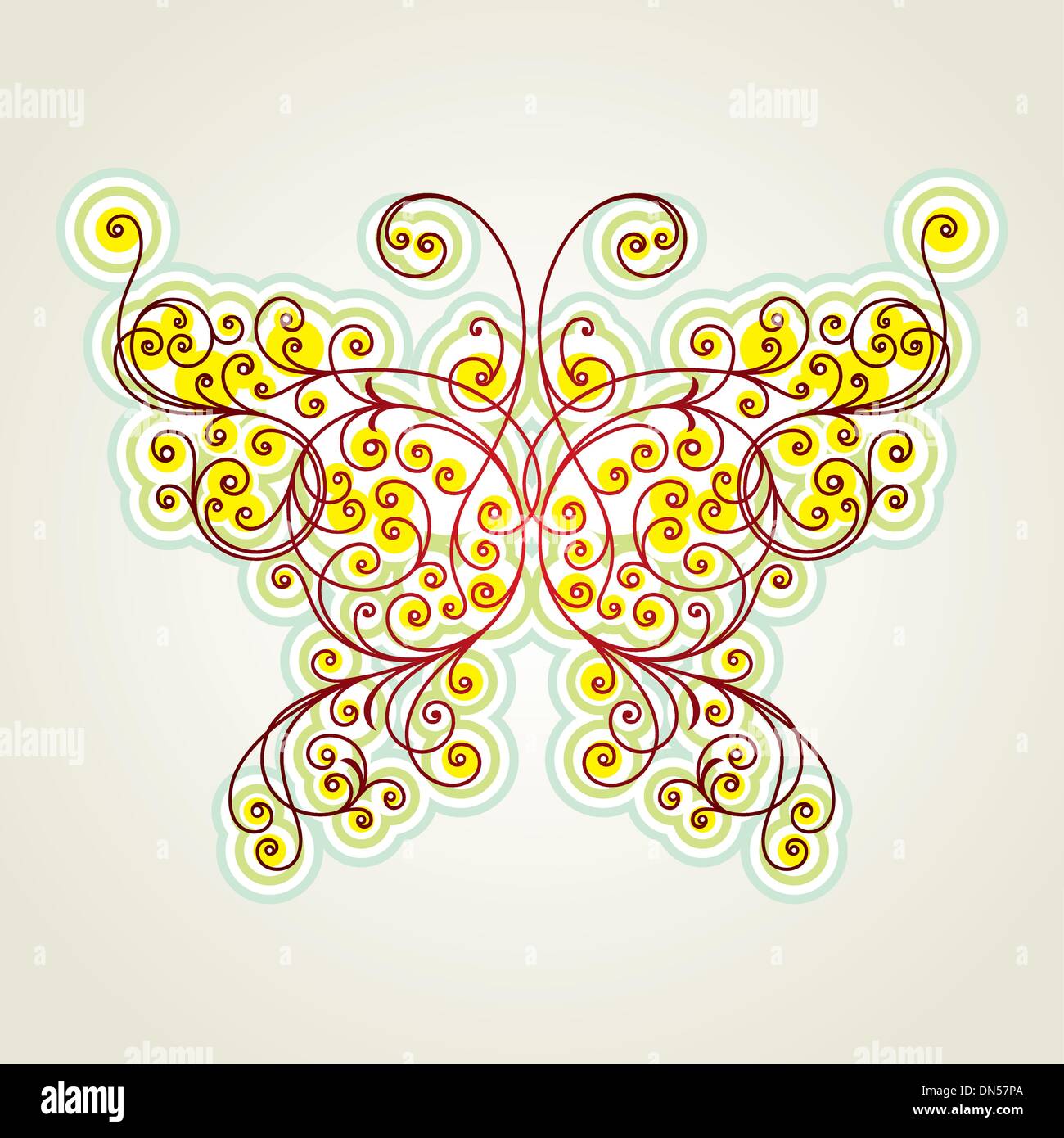 Symmetry butterfly Stock Vector Images - Alamy