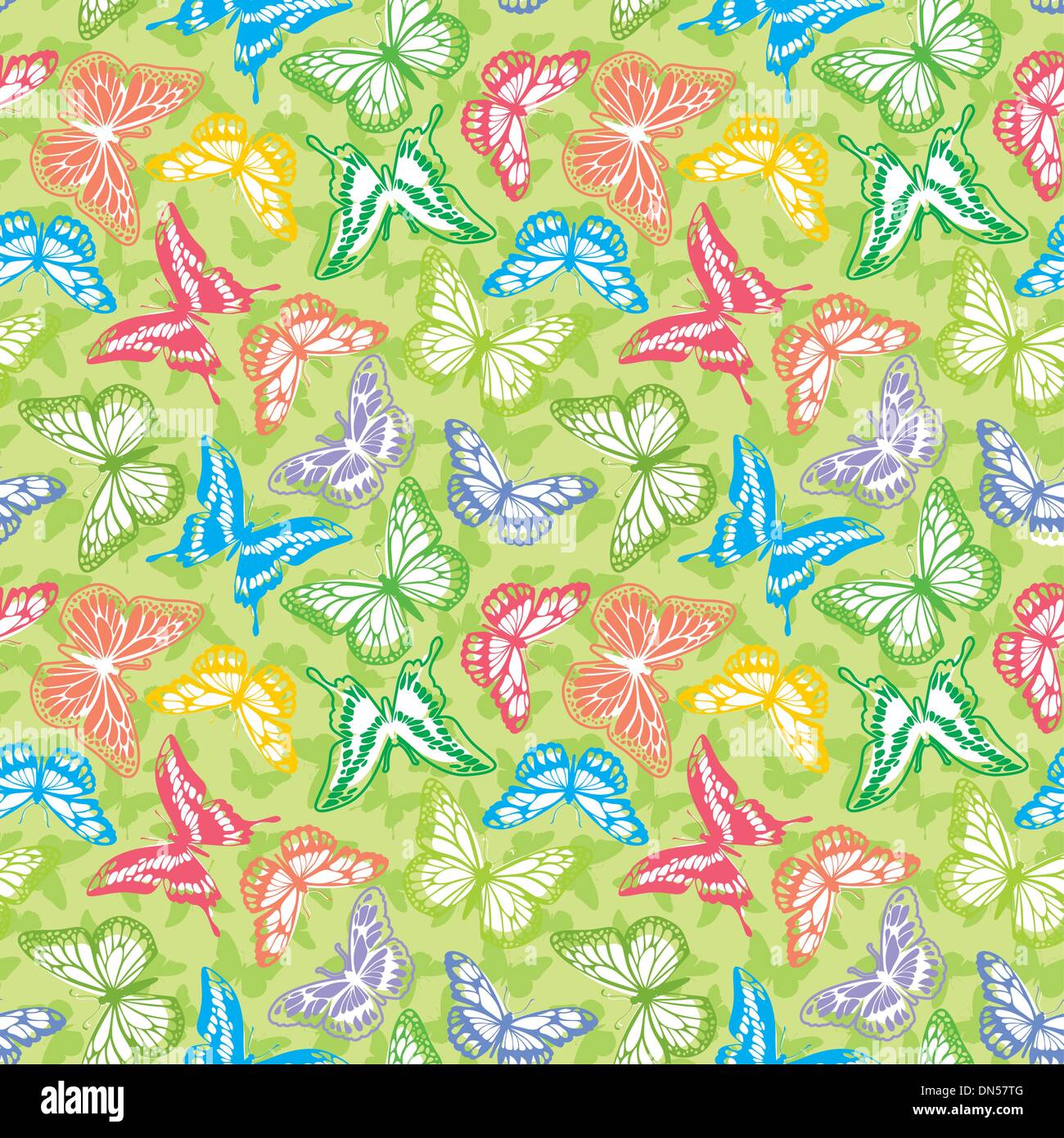 Butterfly wallpaper Stock Vector Images - Alamy