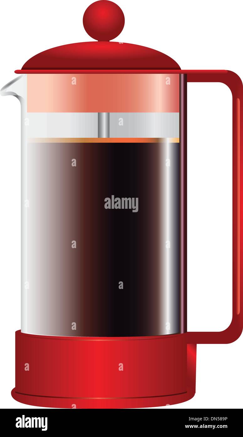 Teapot coffee french coffee Stock Vector Images - Alamy