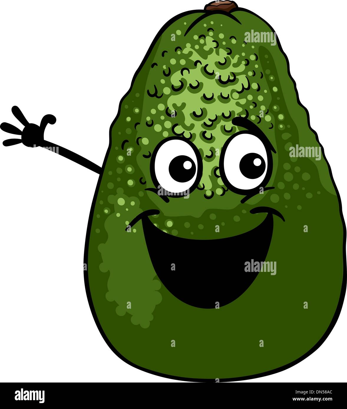 Avocado character art Stock Vector Images - Alamy