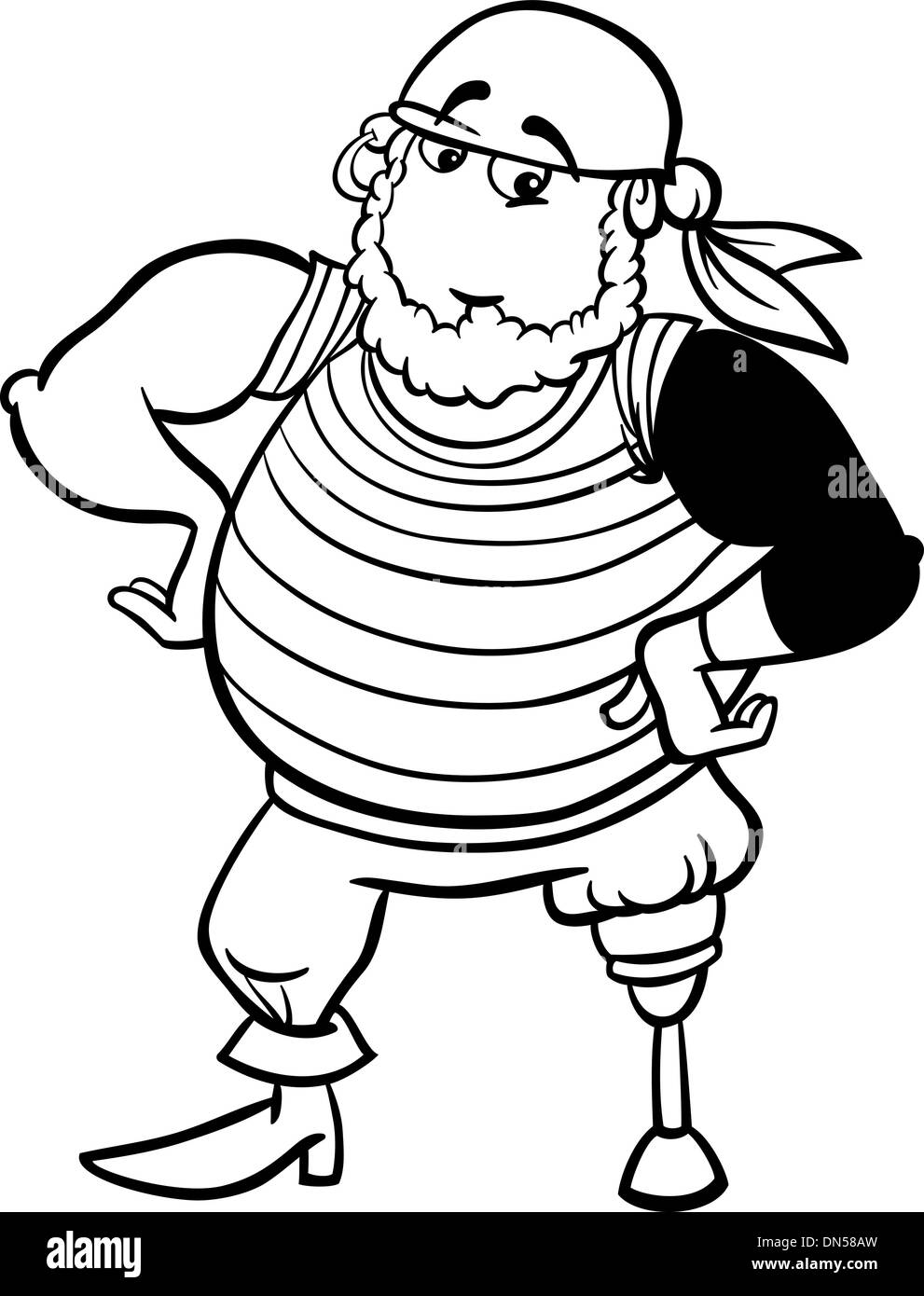 Bosun pirate Stock Vector Images - Alamy