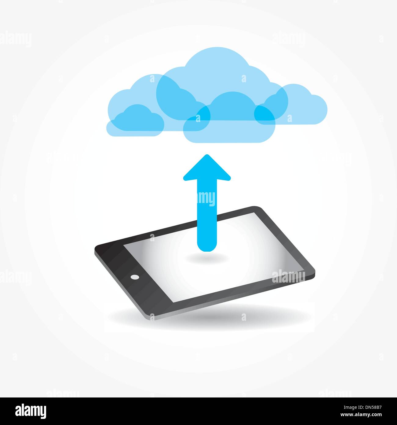 cloud app icon on mobile phone vector icons Stock Vector Image & Art ...