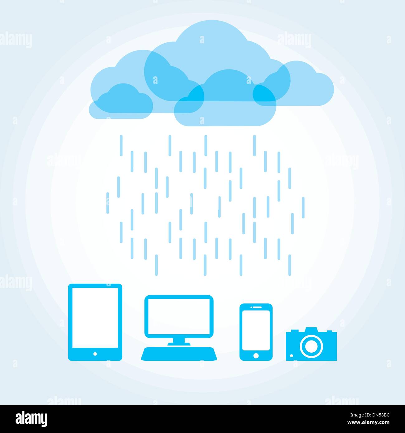Weather app on phone Stock Vector Images - Alamy