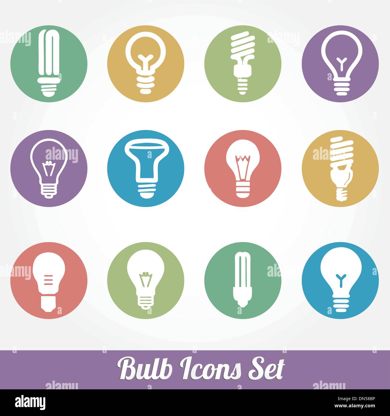 Collection of light bulbs Stock Vector Images - Alamy