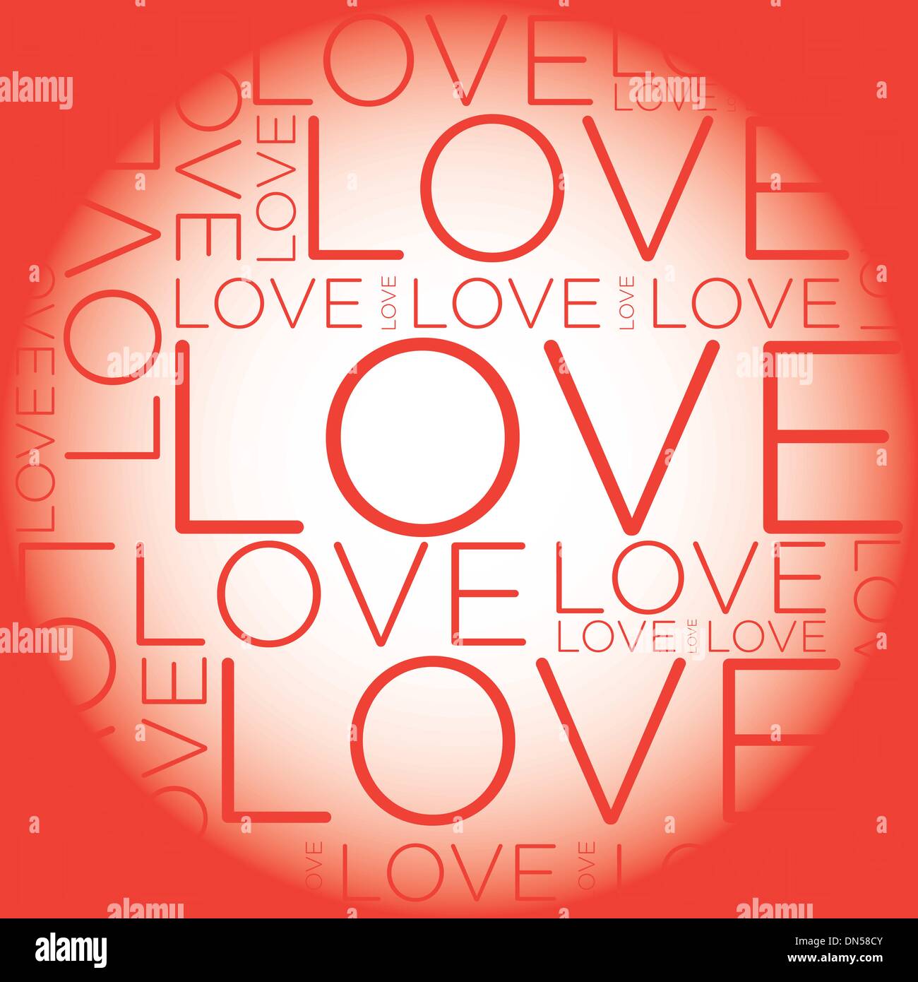 Love word collage Stock Vector Image & Art - Alamy
