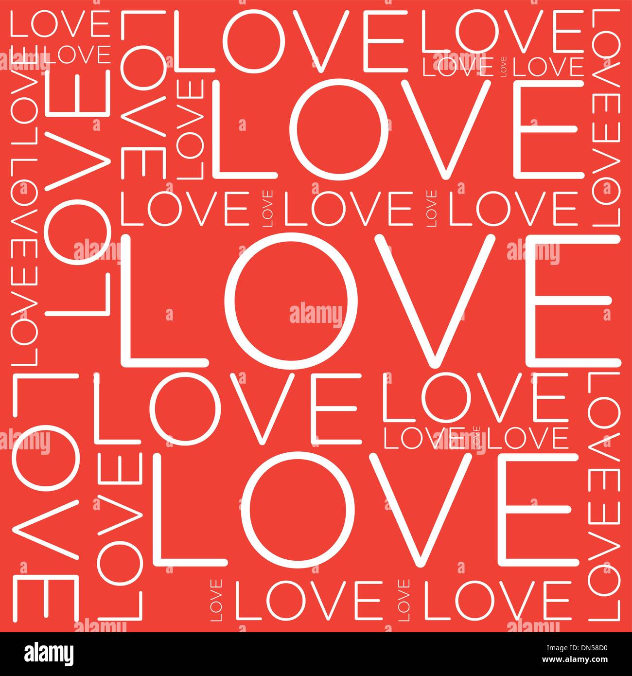 Love word collage Stock Vector Image & Art - Alamy
