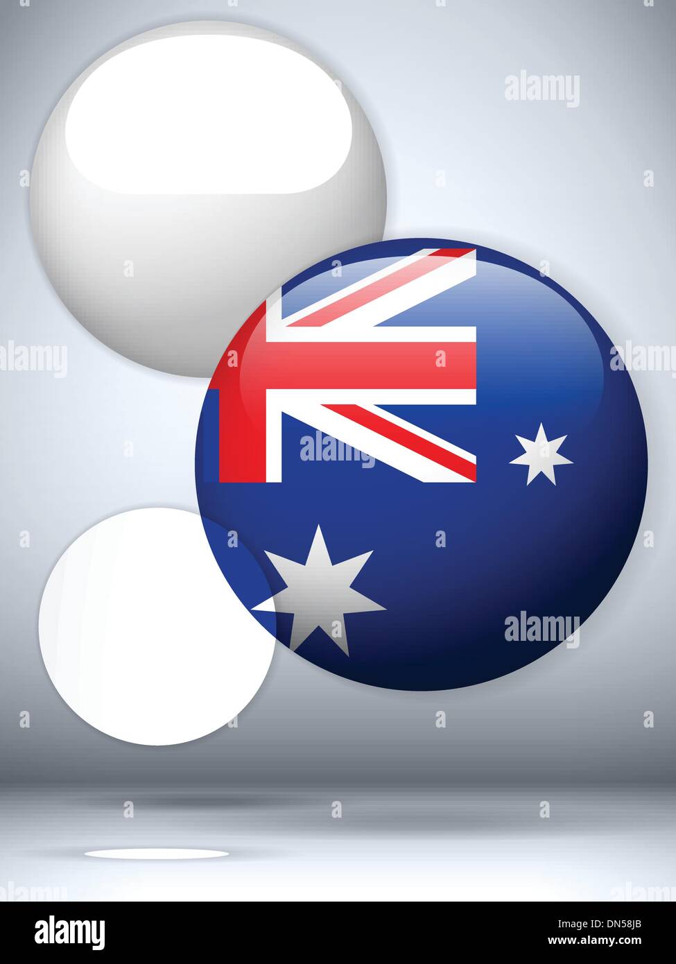 Australia Flag Glossy Button Stock Vector Image & Art - Alamy